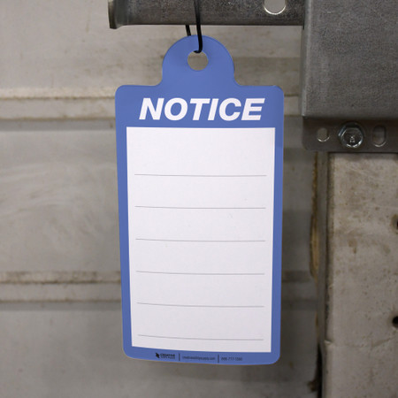 Notice White Interior - Hang Tag | Creative Safety Supply