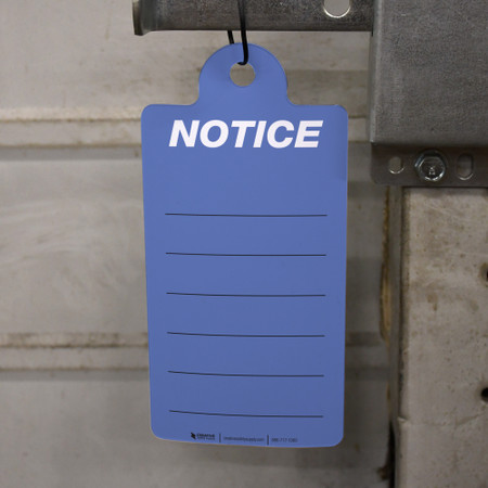 Notice Solid Color - Hang Tag | Creative Safety Supply