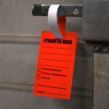 Red Tag (Spanish) - Self-Locking Hang Tag | Creative Safety Supply