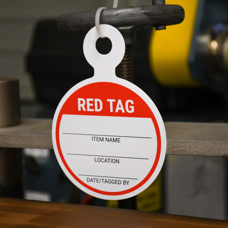 Red Tag - Round Hang Tag | Creative Safety Supply