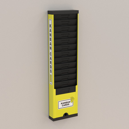 Kanban Card Rack - Yellow | Creative Safety Supply