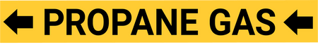 Pre-Printed Propane Gas Pipe Marking Labels
