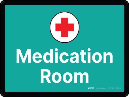 Medication Room Landscape - Wall Sign
