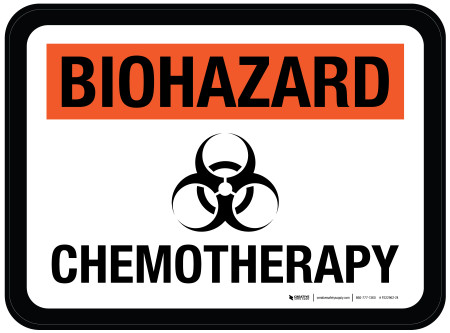 Biohazard - Chemotherapy Rectangle - Floor Sign