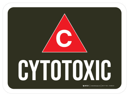 Cytotoxic Rectangle - Floor Sign