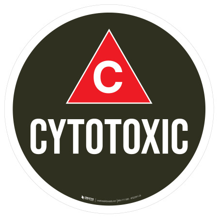 Cytotoxic Circular - Floor Sign
