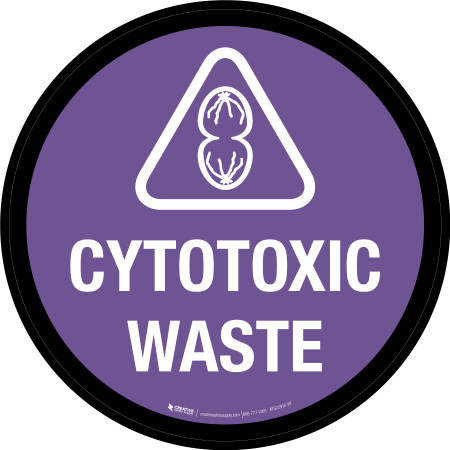 Cytotoxic Waste Circular - Floor Sign