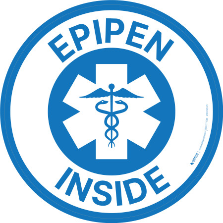 Epipen Inside Circular - Floor Sign