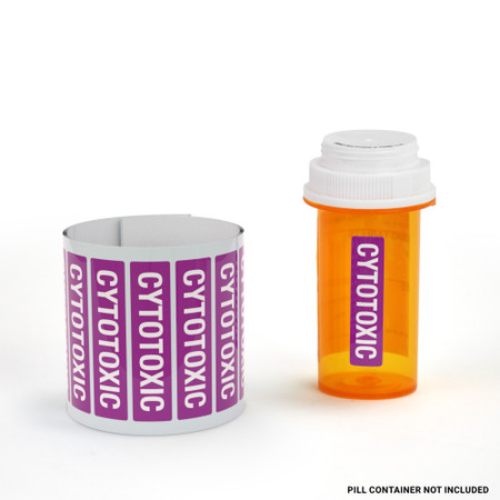 Cytotoxic - Pharmaceutical Auxiliary Label