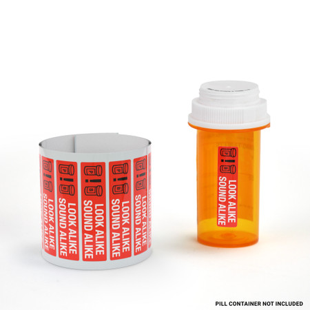 Look Alike Sound Alike Drugs - Pharmaceutical Auxiliary Label