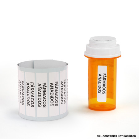 Drugs Added (Spanish) - Pharmaceutical Auxiliary Label