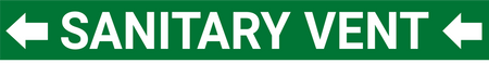 Pre-Printed Sanitary Vent Pipe Marking Labels