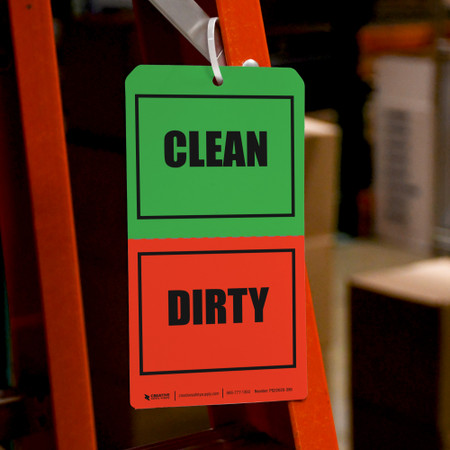 Clean/Dirty - Tear-Off Tag