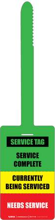 Service Tag: Service Complete/Currently Being Serviced/Needs Service ...