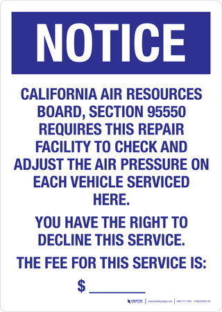 Notice: California Air Rescources Board Requires This Repair Facility ...