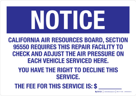 Notice: California Air Rescources Board Requires This Repair Facility ...