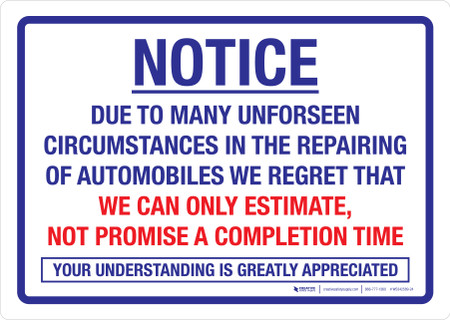 Notice: We Can only Estimate, Not Promise Completion Time Landscape ...