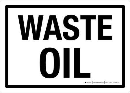 Waste Oil Landscape - Wall Sign