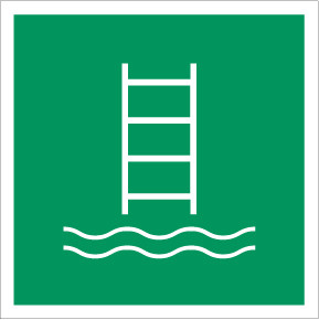 Embarkation Ladder Safe Condition - IMO Glow Label