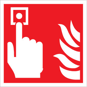 Fire Alarm Call Point Fire Safety - IMO Glow Label | Creative Safety Supply