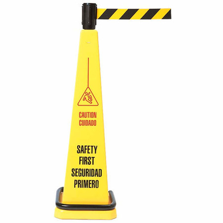 Tensabarrier SafetyCrowd Control Queue Barrier Plastic Cone with Black ...