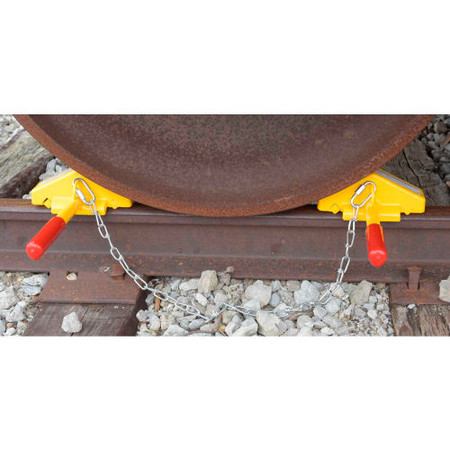 Railroad Twin Single Railcar Chocks with Handle Combo SRC/SRC ...