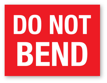 Do Not Bend - Shipping Label