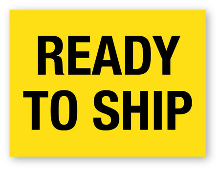 Ready To Ship Yellow - Shipping Label