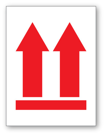 This Way Up Symbol White - Shipping Label | Creative Safety Supply
