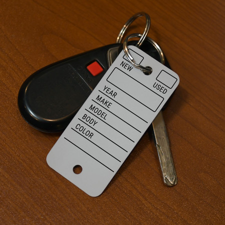 New-Used Gray - Auto Dealership Key Tags | Creative Safety Supply