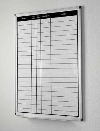 Project Planning Portrait Whiteboard