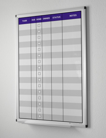 Task List Portrait Whiteboard