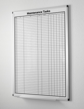 Maintenance Tasks Portrait Whiteboard | Creative Safety Supply