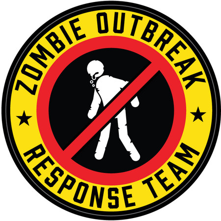 Zombie Outbreak Response Team - Hard Hat Sticker
