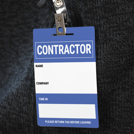 Contractor Name Badge | Creative Safety Supply