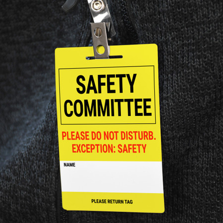 Safety Committee Name Badge