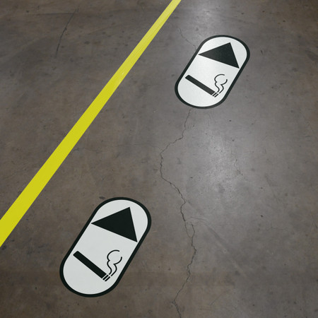 Designated Smoking Area - Wayfinding Floor Sign Icon | Creative Safety ...