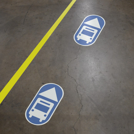 Bus - Wayfinding Floor Sign Icon