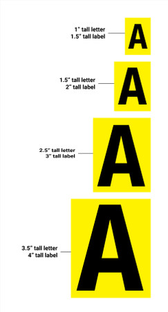 Reflective Letter/Number Labels