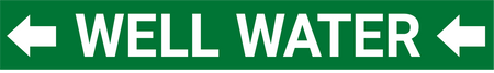 Well Water Pipe Labels | Pre-printed Thermal Labeling