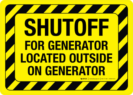 Shutoff For Generator Located Outside On Generator Hazard Landscape ...