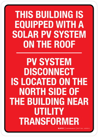 This Building Is Equipped With A Solar PV System On The Roof Red ...