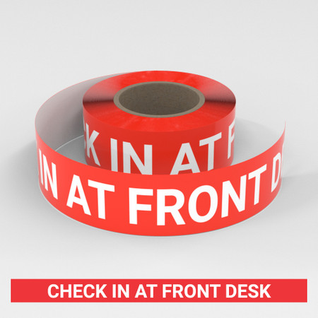 Check In At Front Desk - Smart Stripe Inline Printed Floor Tape ...