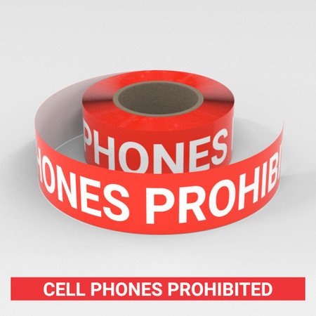 Cell Phones Prohibited - Smart Stripe Inline Printed Floor Tape ...