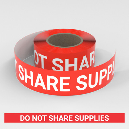 Do Not Share Supplies - Smart Stripe Inline Printed Floor Tape ...