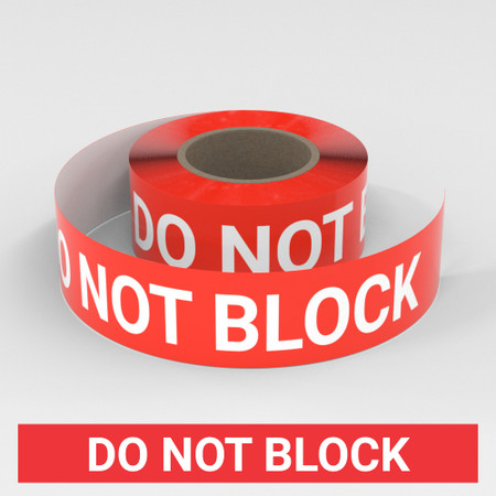 Do Not Block - Smart Stripe Inline Printed Floor Tape | Creative Safety ...
