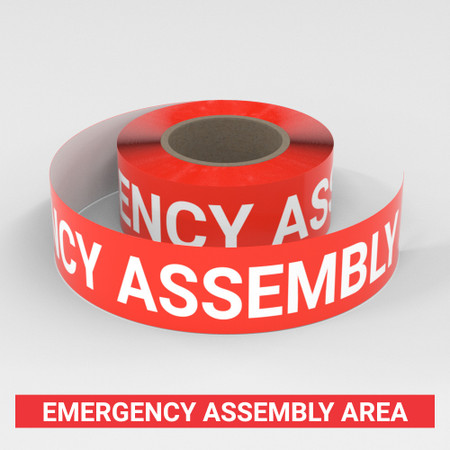 Emergency Assembly Area - Smart Stripe Inline Printed Floor Tape ...