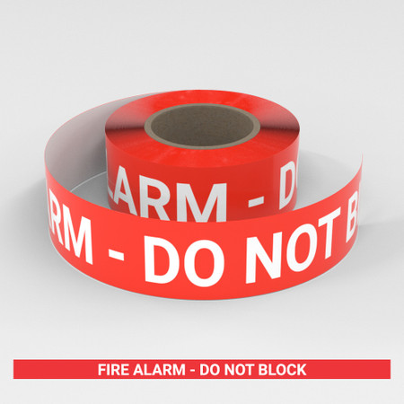 Fire Alarm - Do Not Block - Smart Stripe Inline Printed Floor Tape ...