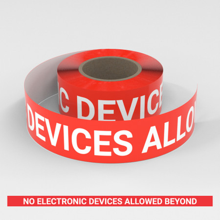 No Electronic Devices Allowed Beyond - Smart Stripe Inline Printed ...