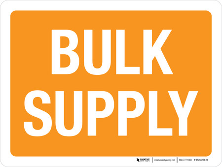 Bulk Supply Orange Landscape - Wall Sign